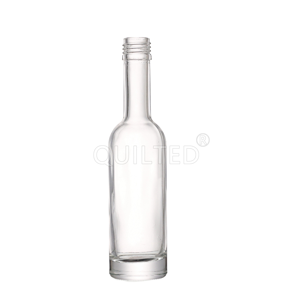 China Mini 150 ml clear liquor glass gin bottle with screw Manufacturer ...